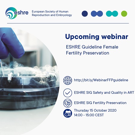 Calendar ESHRE Webinars